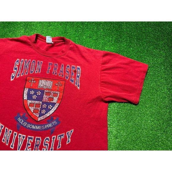 Jerzees | Shirts | Vintage9s Simon Fraser University Mens Graphic Tee ...